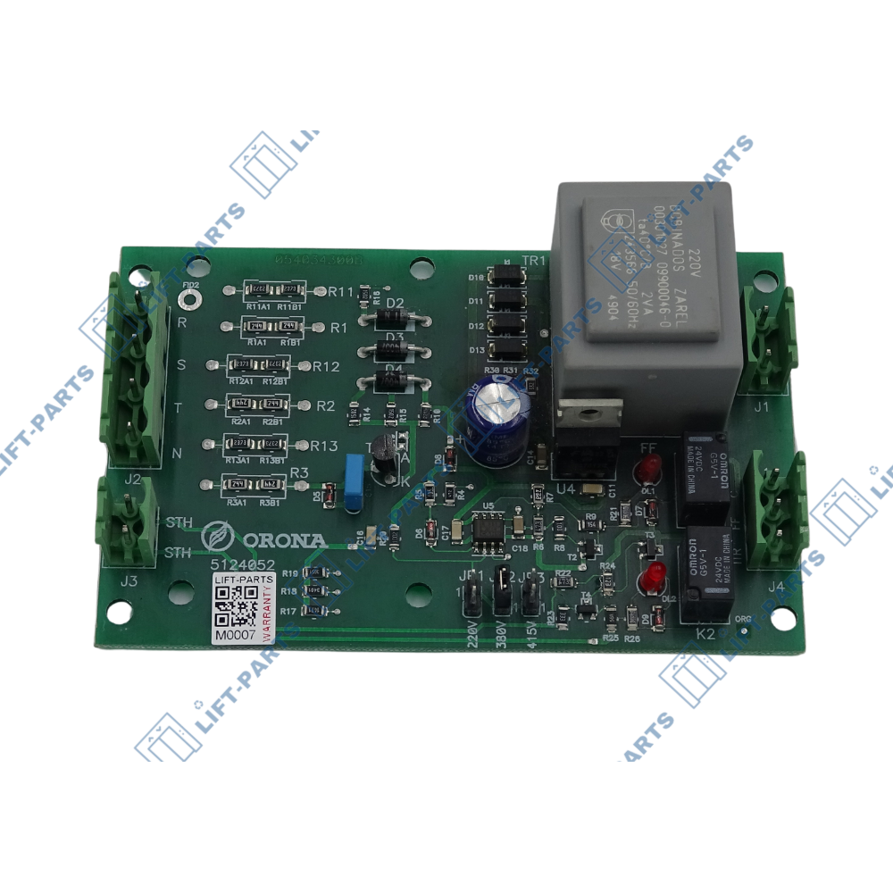 Orona Refurbished PHASE FAULT PCB 5124052 – Lift-parts